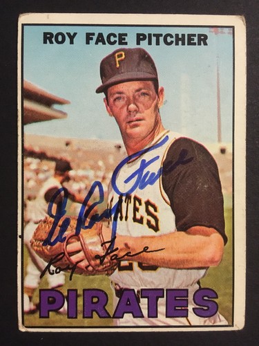 Roy Face Pirates Signed 1967 Topps Baseball Card #49 Auto Autograph 1 ...