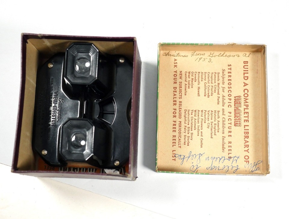 View-Master model Viewer Stereoscope Box 1949 order form nice! | eBay