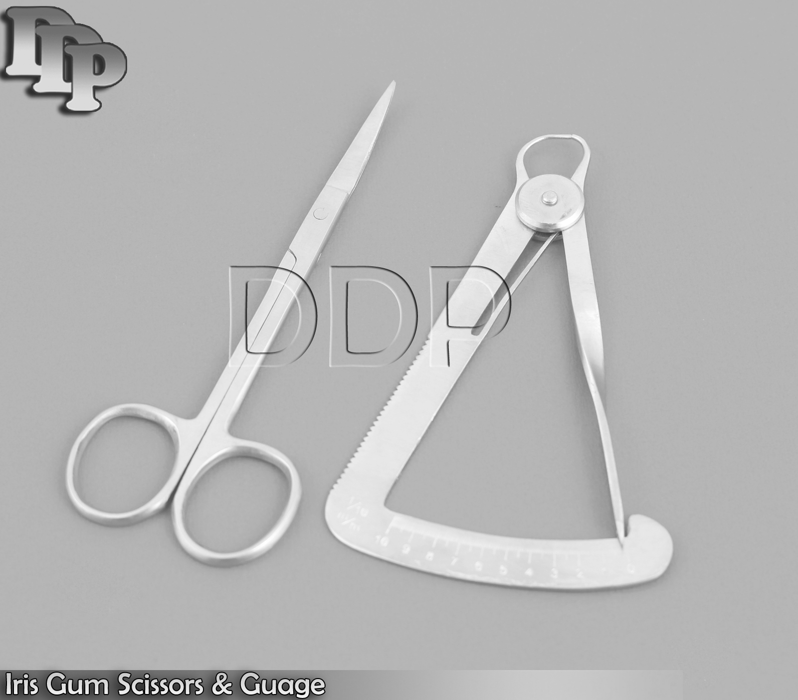 Iris Gum Scissors CURVED Dental Lwanson Guage Crown Lab Measuring ...