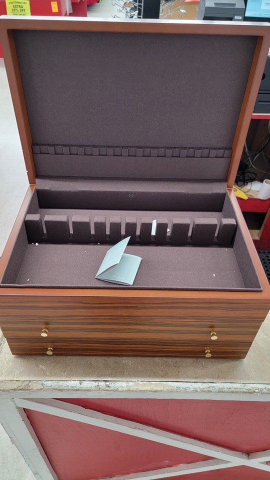 Lenox Rosewood Flatware Chest 194372020794| eBay
