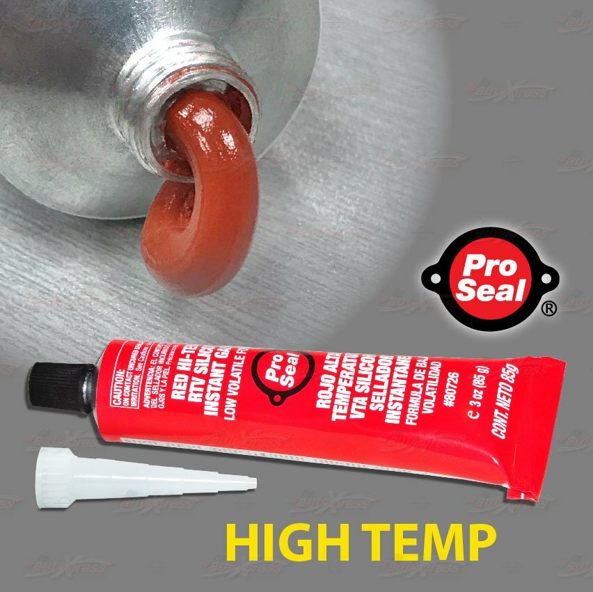 Pro Seal High Temp. RED Silicone Sealant Engine Transmission Pans ...