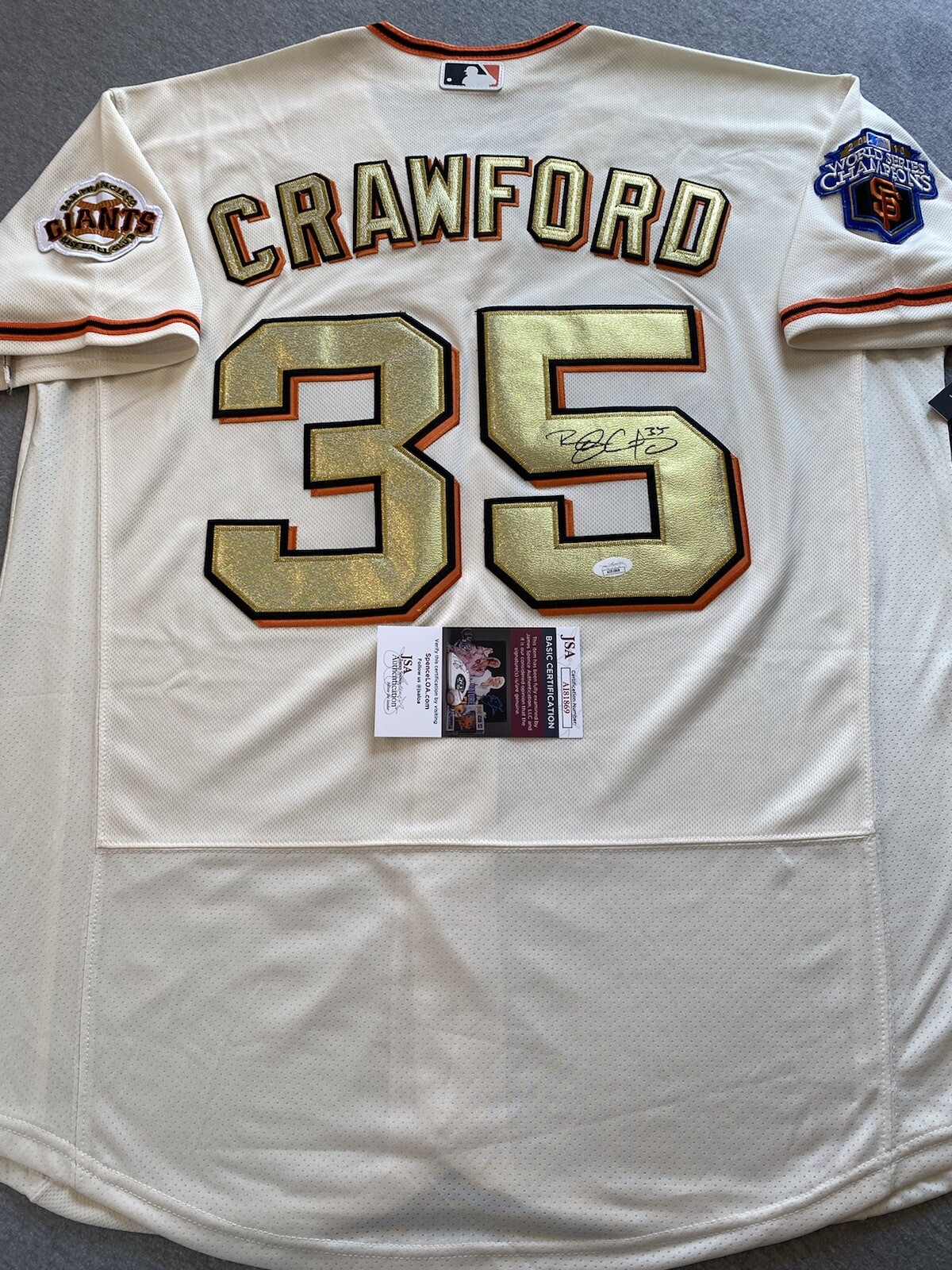 Brandon Crawford Autographed Memorabilia | Signed Photo, Jersey ...
