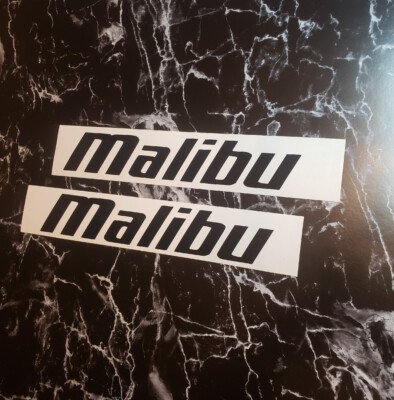 malibu Boat Yacht Decals stickers (2) Vinyl die cut New 40” USA | eBay