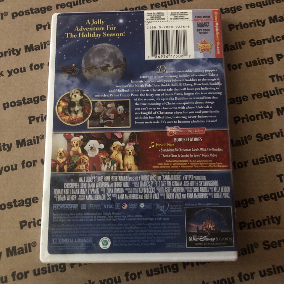 Santa Buddies: The Legend of Santa Paws ~ DVD 2009 ~ Disney ...