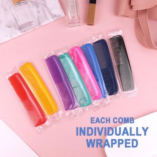 100 Pack Combs Individually Wrapped, Pocket Combs In Bulk, Bulk Combs ...