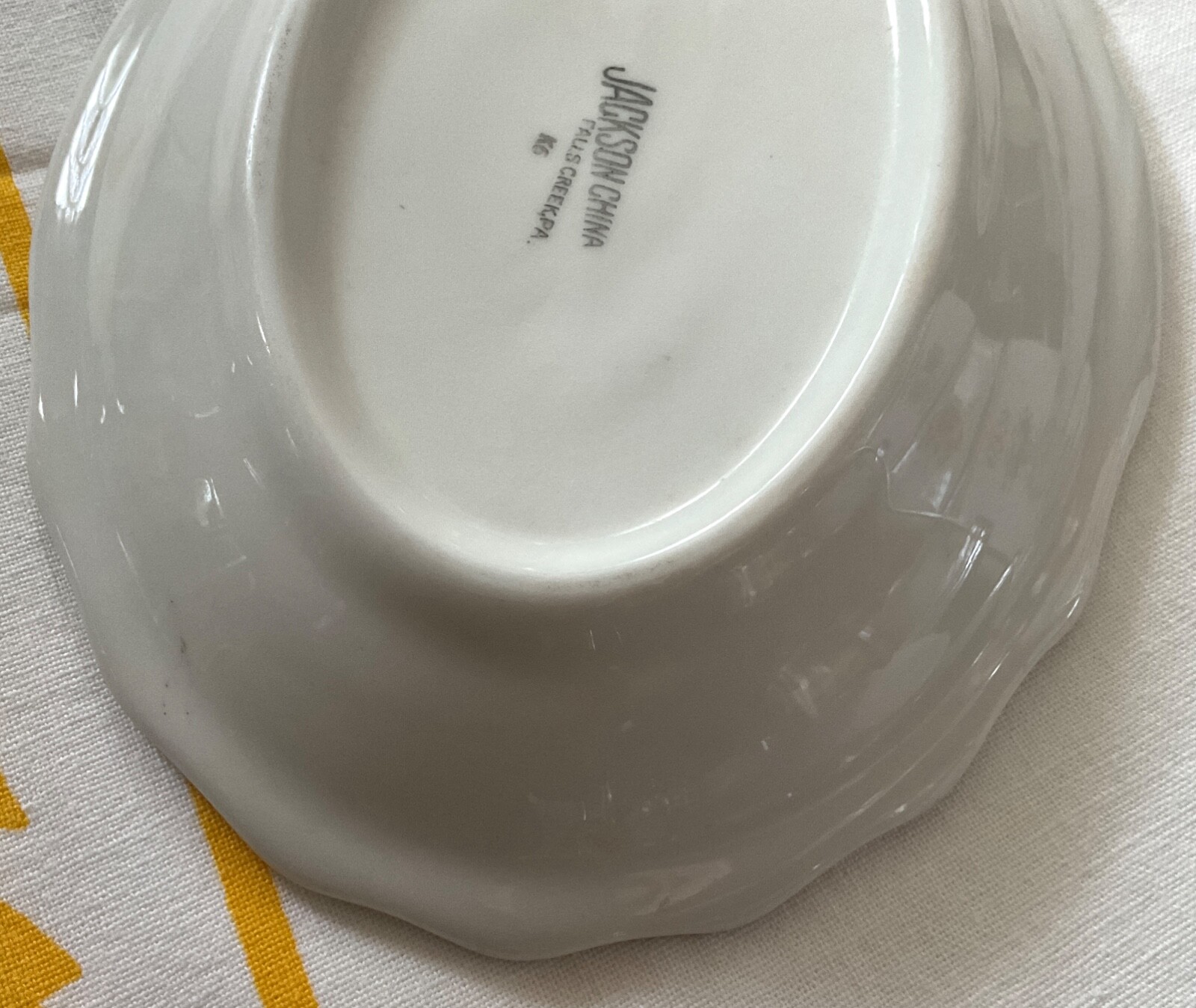 JACKSON CHINA RESTAURANT WARE 7X5.25 OVAL PLATE K~6 AIRBRUSHED BROWN ...