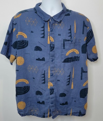 VTG REI Cooperative Blur Signs Symbols Shirt Men's XL Short Sleeve ...