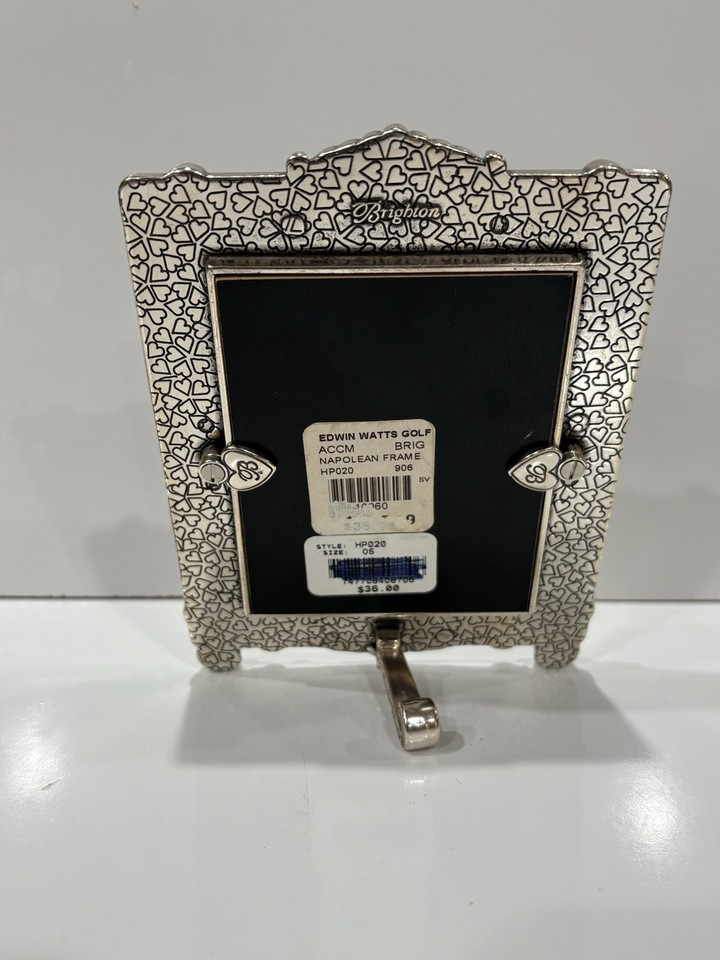 Brighton Silver Frame 4”x6” Tall New Old Stock For 2.5” X 3” Photo ...