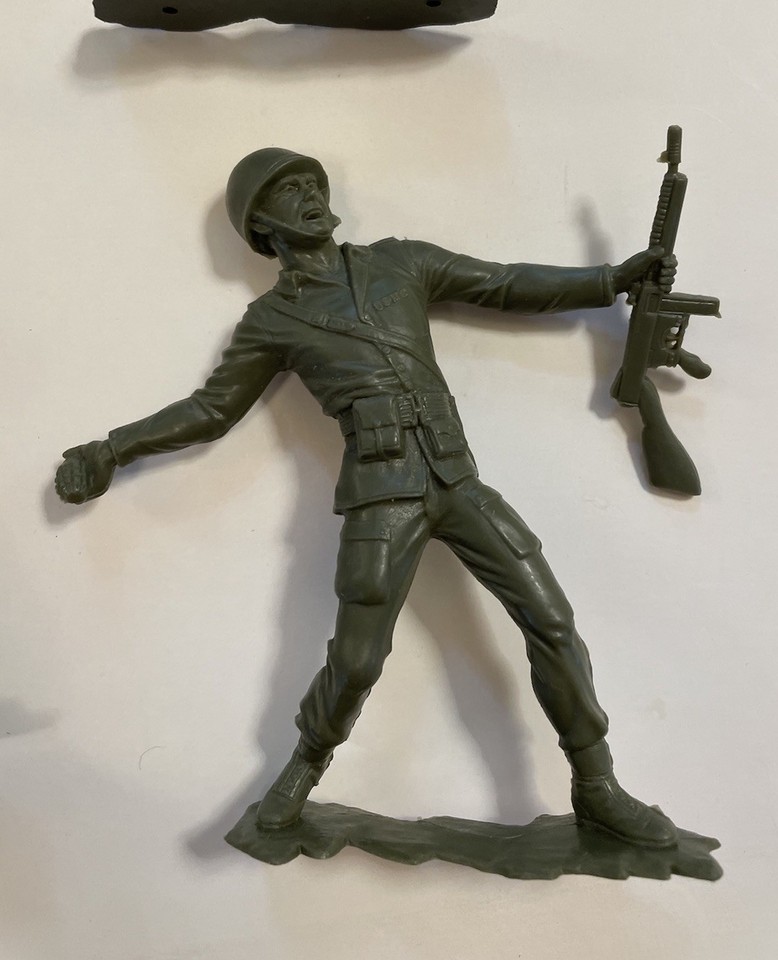 Rare 1960's Payton Toy Soldier Army Machine Gunner W Very Rare Bullets ...