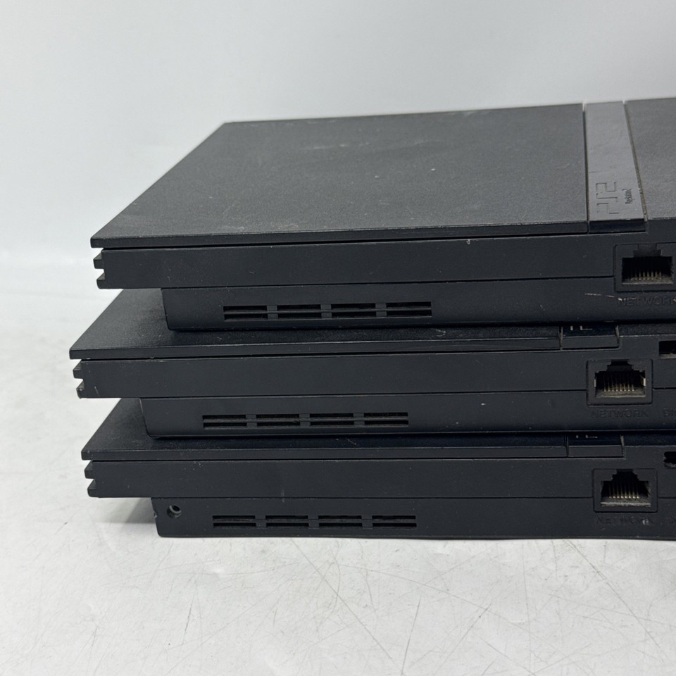 Lot of 3 Broken Slim Playstation 2 PS2 Consoles SCPH-77001 SCPH-70001 ...