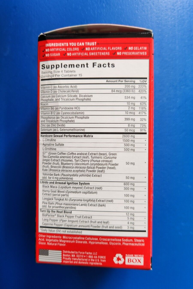 SCORE! HARDCORE by Force Factor 60 Tablets & FAST FREE SHIP Exp 03/2026 | eBay