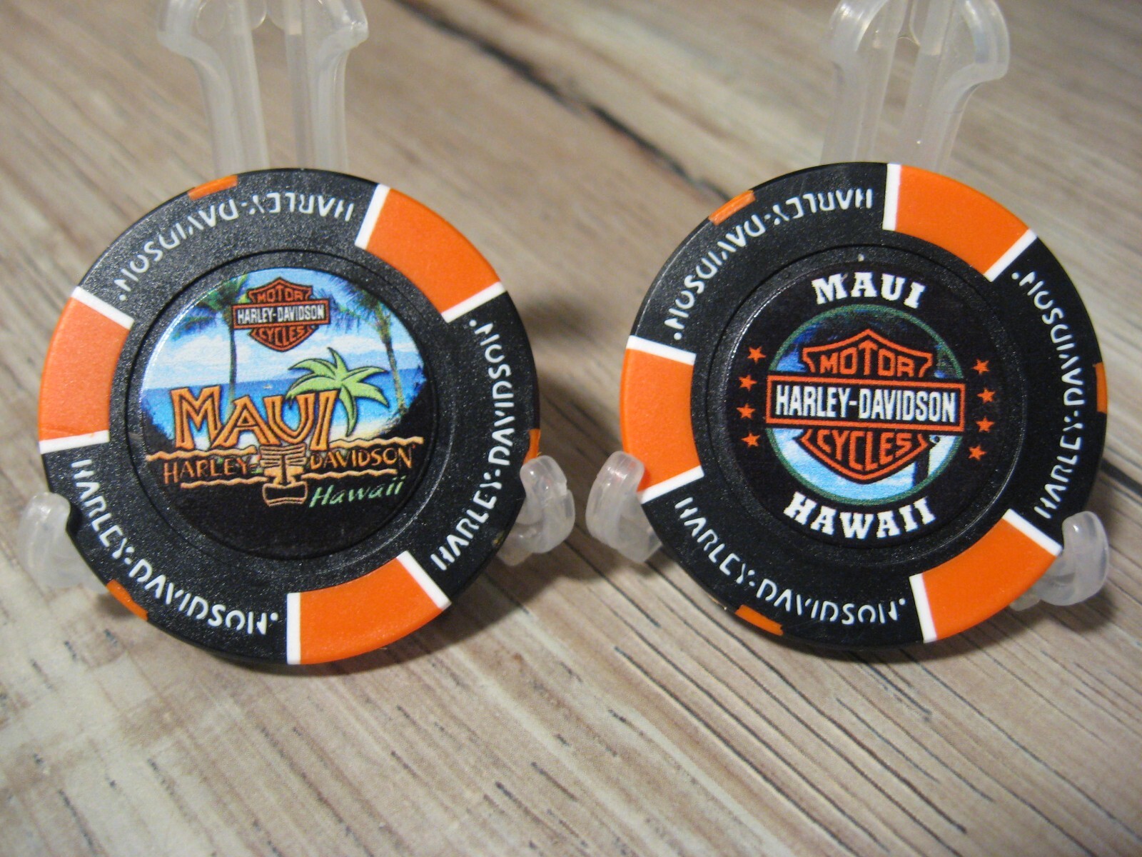 Maui Harley Davidson Emblem Poker Chip - Maui, Hawaii - Tiki | eBay