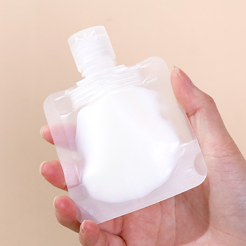 Refillable Bag Travel Size Lotion Dispenser Bag Reusable Sample Pouch ...