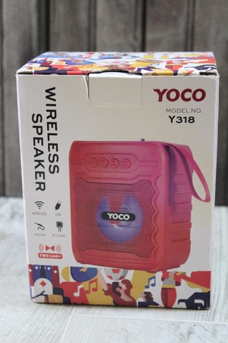 yoco bluetooth speakers Y318. Brand New Red Color With LED Lights | eBay