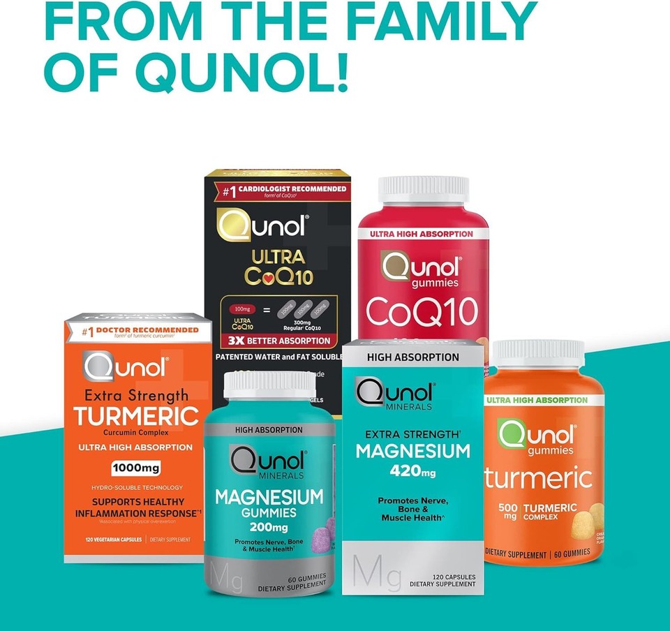 Qunol Magnesium Capsules 420mg, High Absorption Magnesium Supplement ...