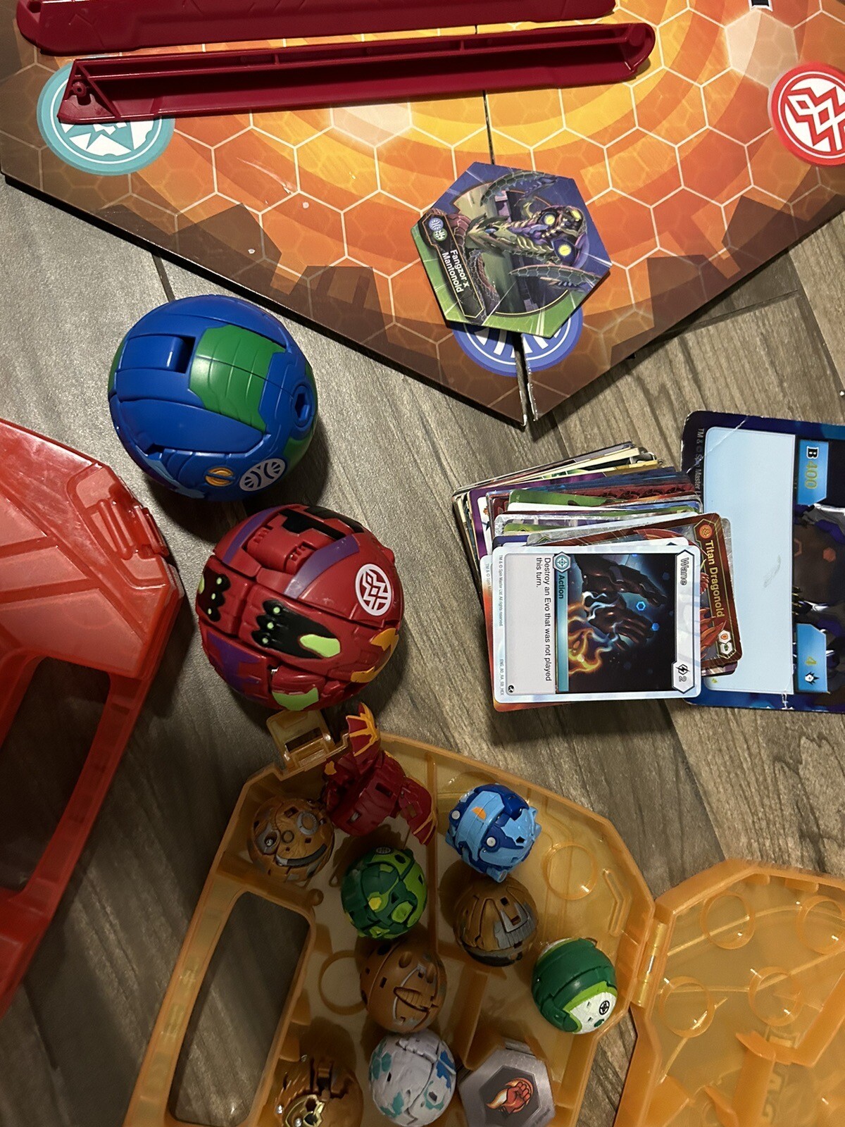 Large Bakugan Lot 18 Brawlers 2 Cases Over 100 Cards Game Board | eBay