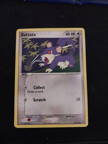 Rattata 77/112 - Pokemon TCG - Near Mint EX Fire Red Leaf Green eReader ...