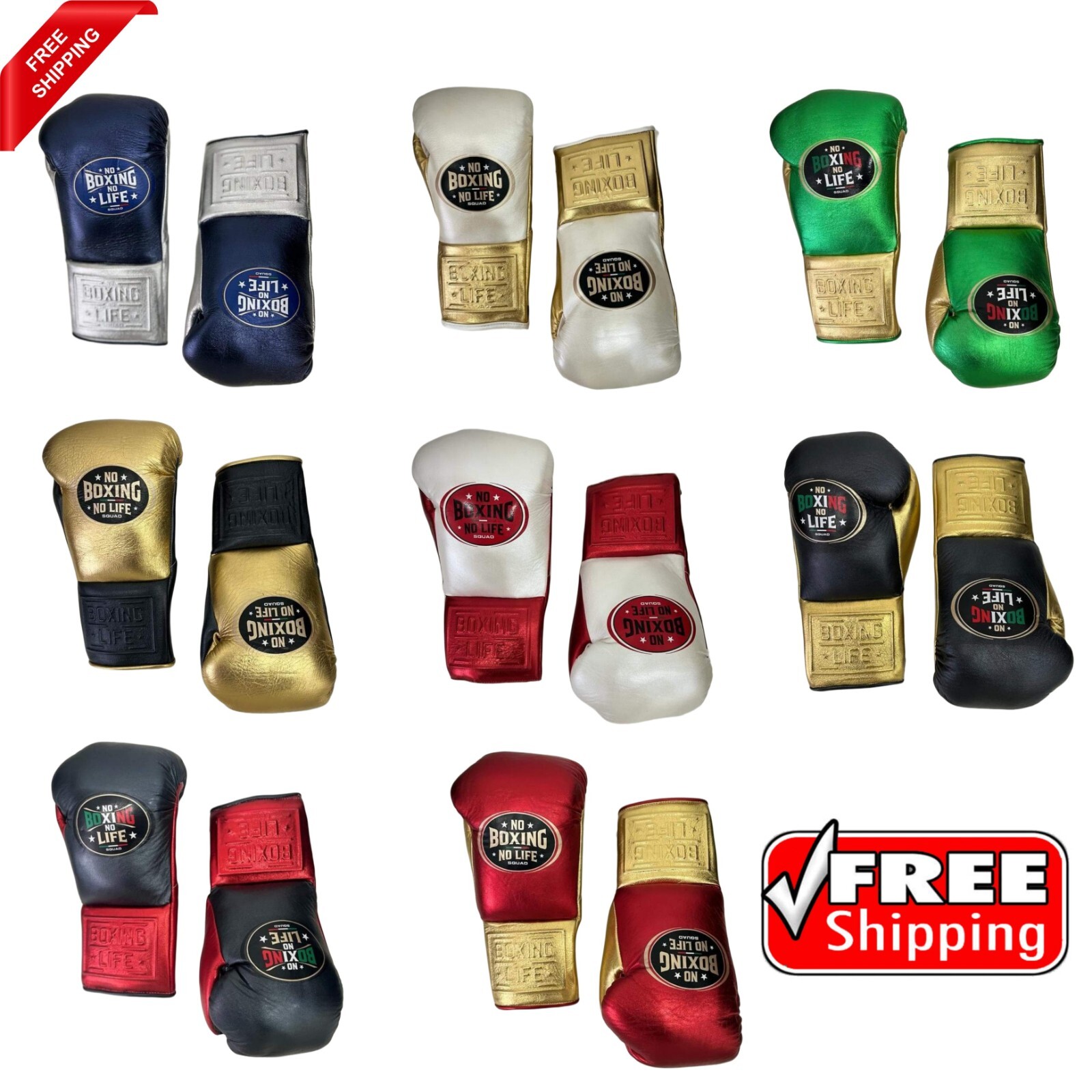 Customized Handmade Canelo No Boxing No Life Boxing Gloves MMA Kick ...