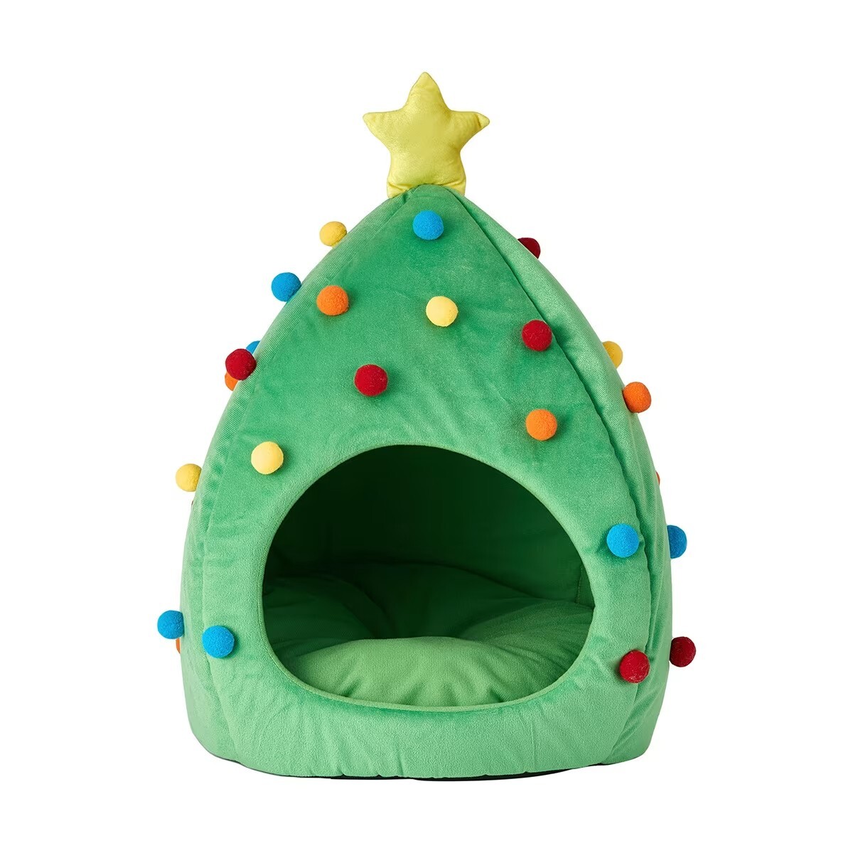 Pet Cave Christmas Tree Cozy Bed Dog Cat Animal Warm Cave House NEW ...