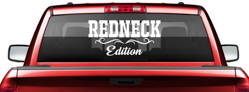 REDNECK EDITION Vinyl Decal Stickers JDM Dodge Ford Chevy Car Truck 22 ...