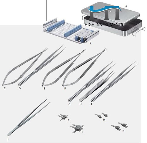 Hand Surgery Basic Set Flat Handle Micro Surgery Surgical instruments ...