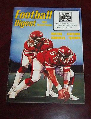 Football Digest 1981 annual Guide Sikorsky Federal Credit Union | eBay