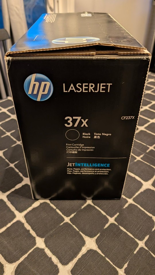Genuine HP 37X (CF237X) High Yield Black Toner Cartridge – New in Box ...