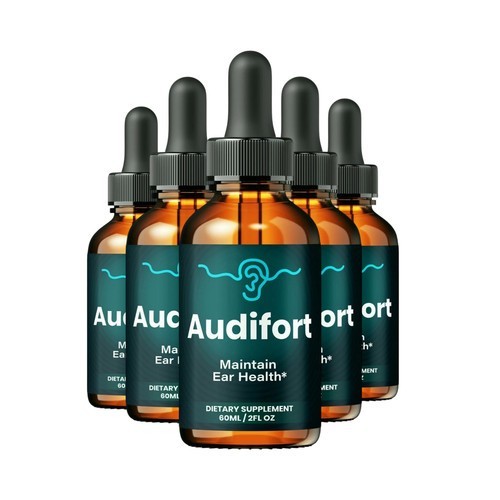 5-Pack Audifort Drops - Audi Fort Drops Supports Ear Health & Hearing ...