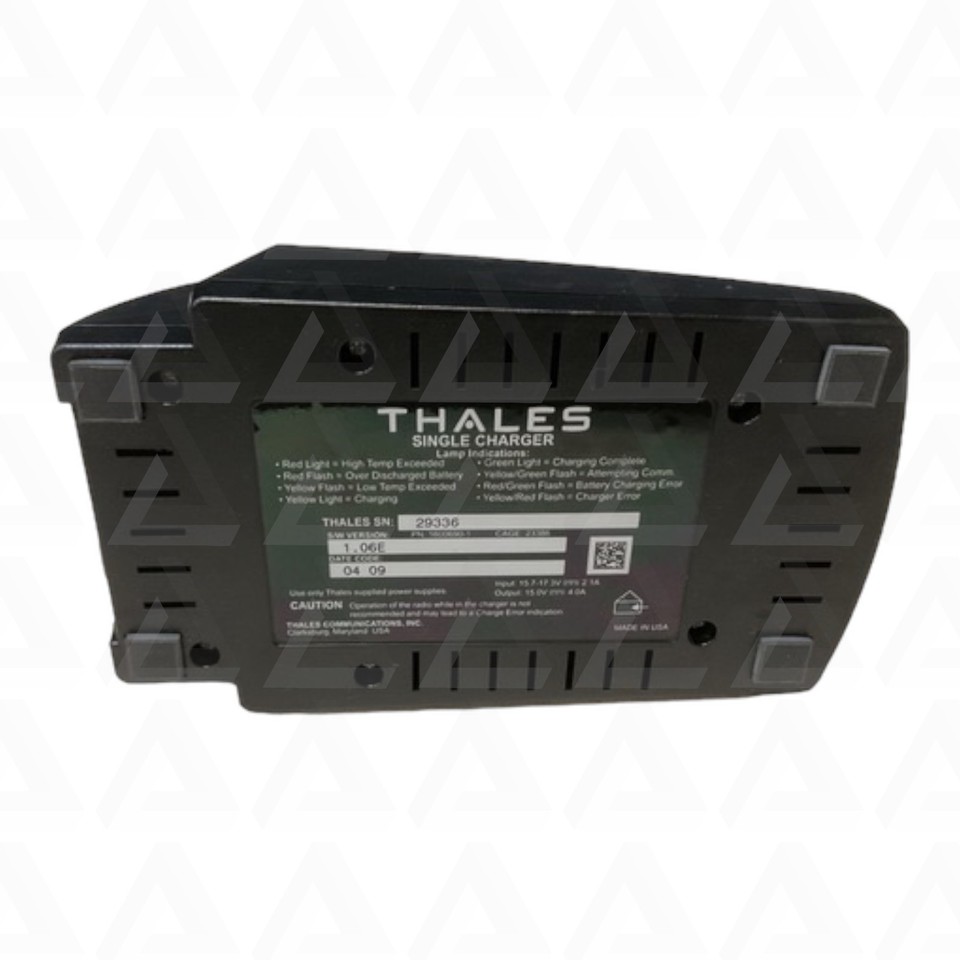 THALES LI-ION SINGLE BATTERY CHARGER KIT 1600426-1 PRC-148 RADIO ...