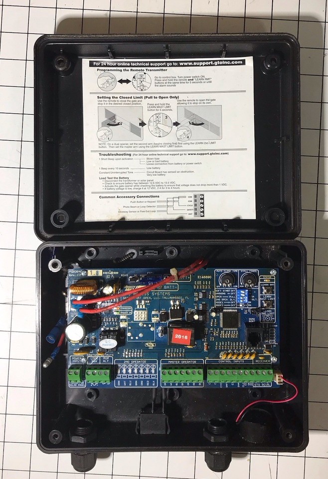 Control Board for Mighty Mule GTO SINGLE Gate Opener mm500 mm600 with ...