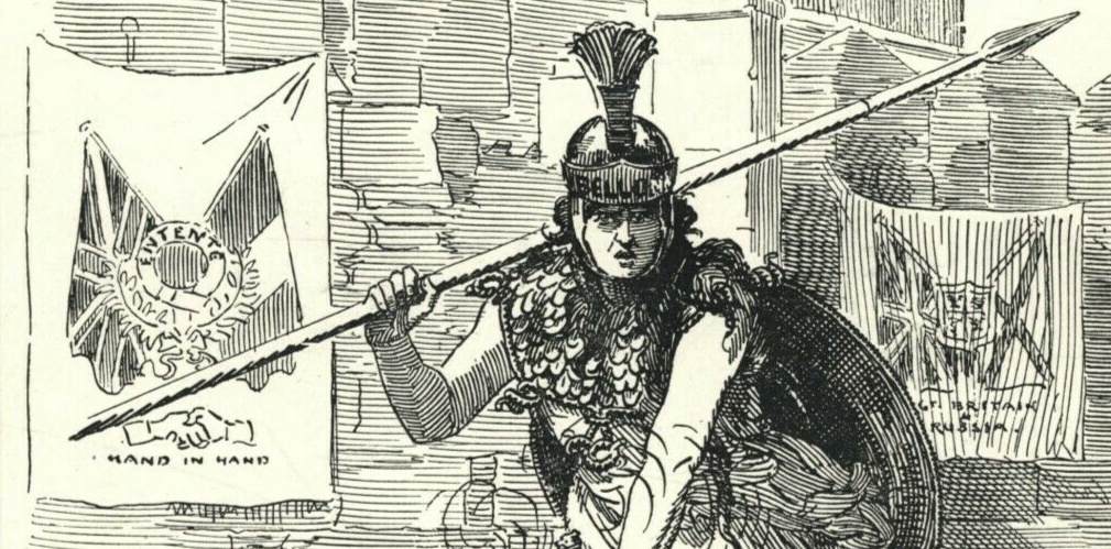 RARE BRITISH CARTOON: The 1907 Anglo-Russian Agreement COLONIALSM ...