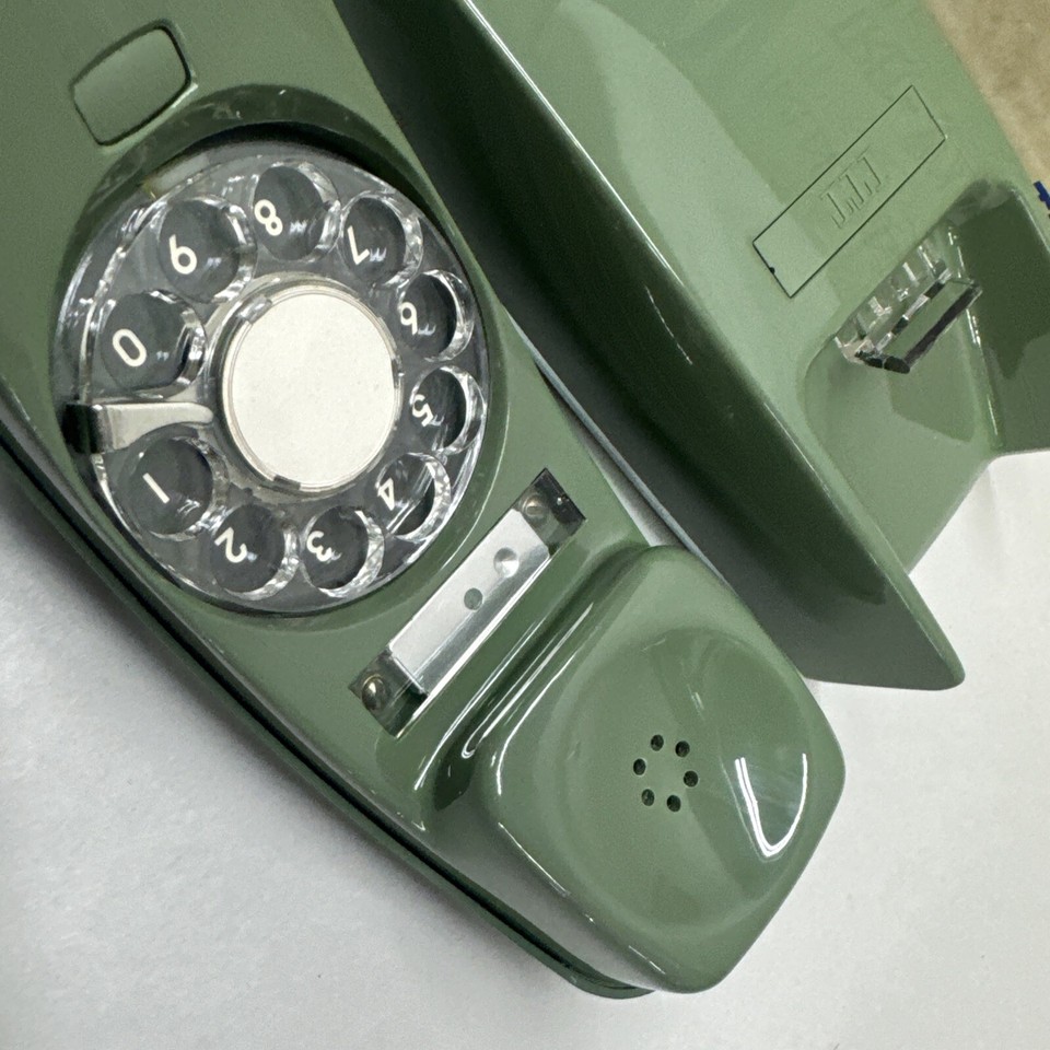 Vintage Green Trendline Trimline Rotary Dial Wall Phone Telephone ITT ...