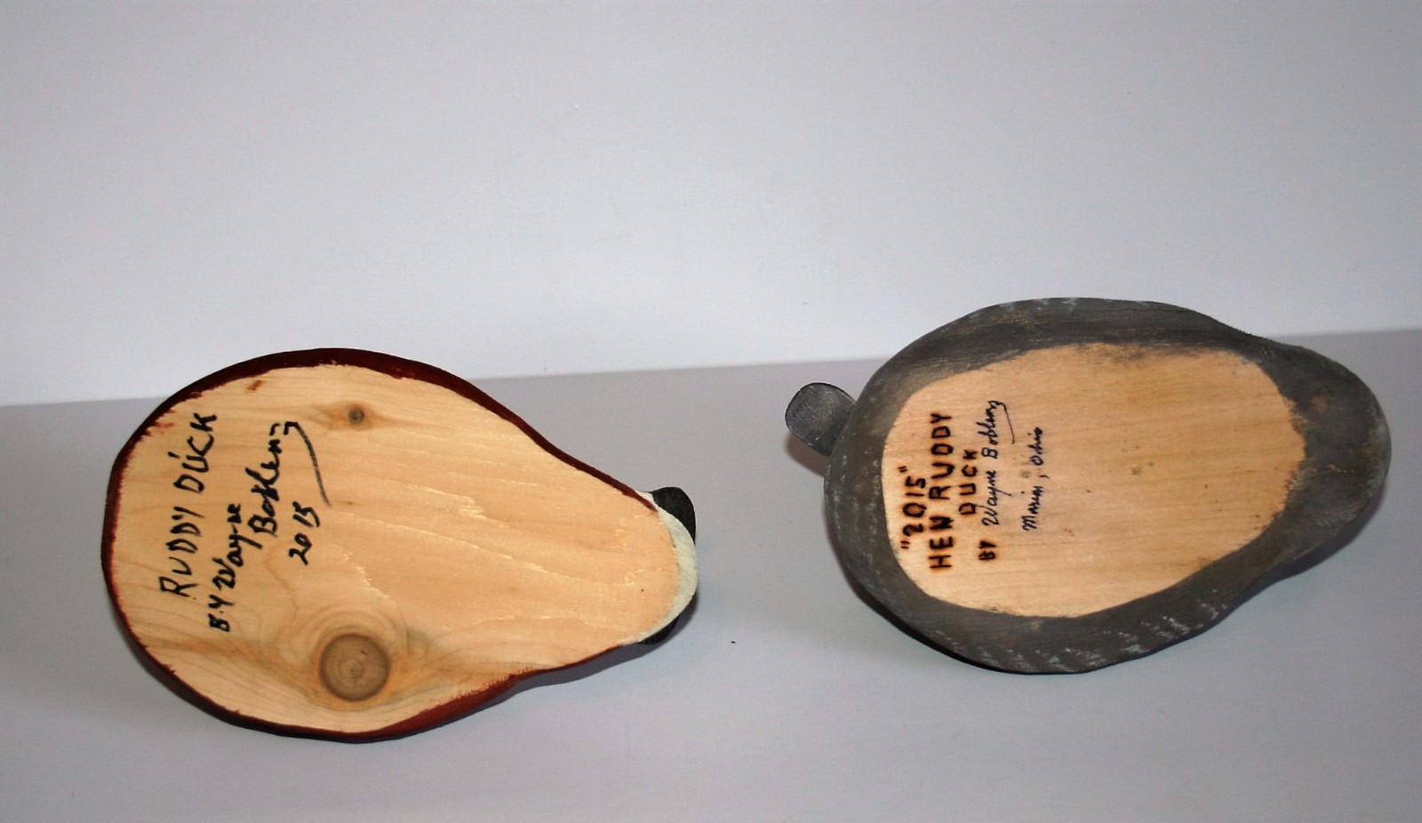 PAIR OF RUDDY DUCK DECOYS CRAFTED BY WAYNE BOBLENZ ( MARION, OH ...