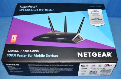 NETGEAR - Nighthawk R7000 AC1900 WiFi Router R7000-100NAS - Black | eBay