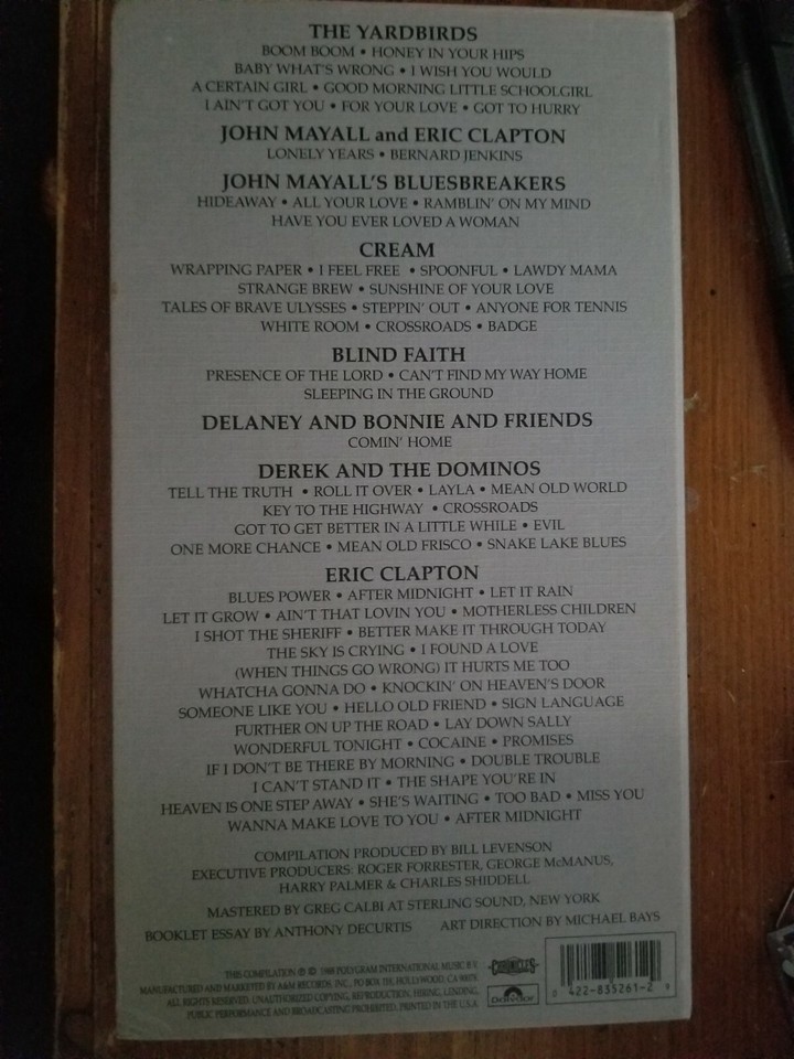 Crossroads [Box] by Eric Clapton (CD, Oct-1990, 4 Discs, Polydor ...