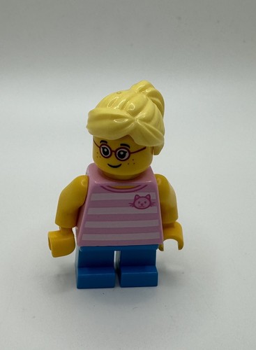 Lego Minifigure GIRL, BRIGHT PINK STRIPED TOP | eBay