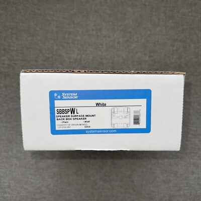 System Sensor SBBSPWL Speaker Surface Mount Back Box Speaker (white) | eBay