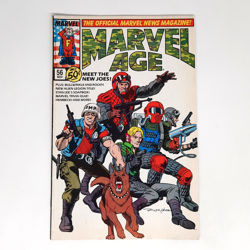 Marvel Age G.I. Joe Cover Issue #56 MCU Comic Book VFine Vintage 1987 ...