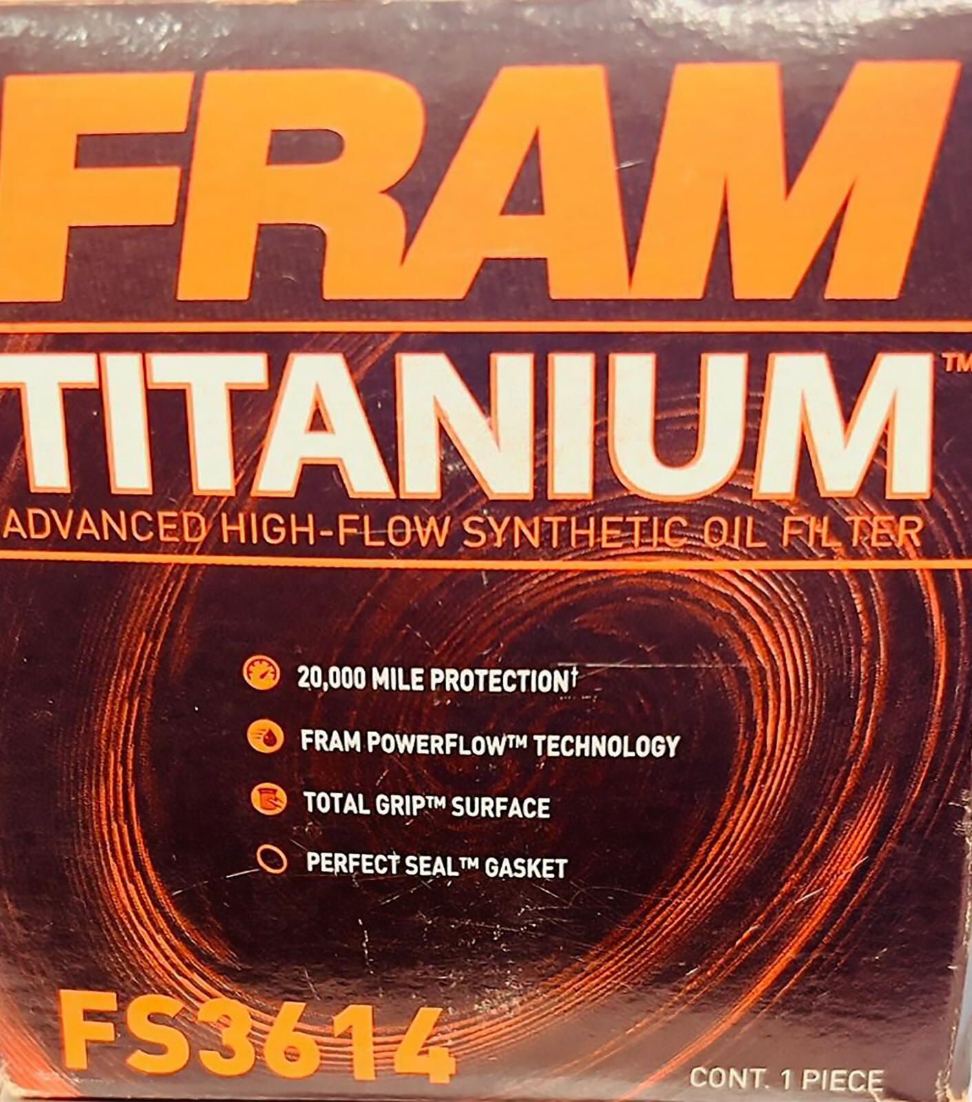 Fram Titanium Advanced High Flow Synthetic Oil Filter FS3614 ...