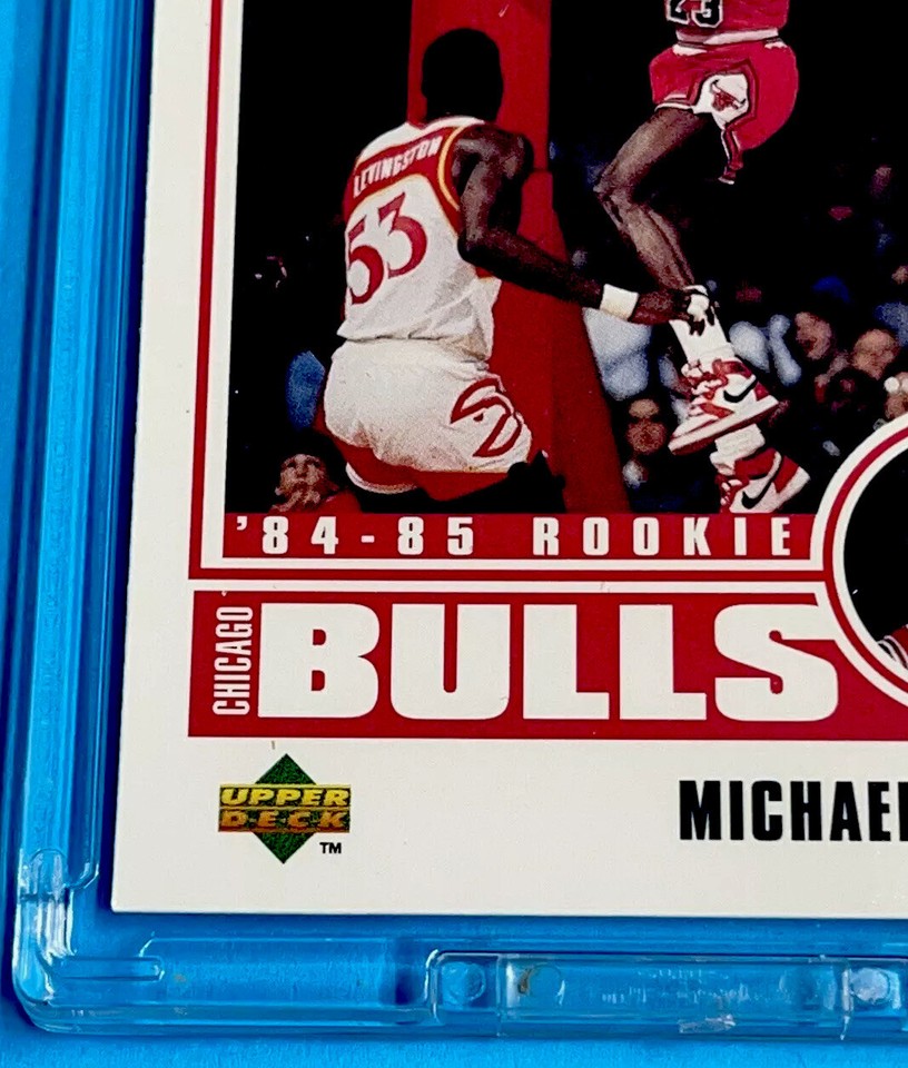 Michael Jordan ROOKIE SEASON AUTHENTIC CARD VERY RARE BULLS JERSEY #23 ...