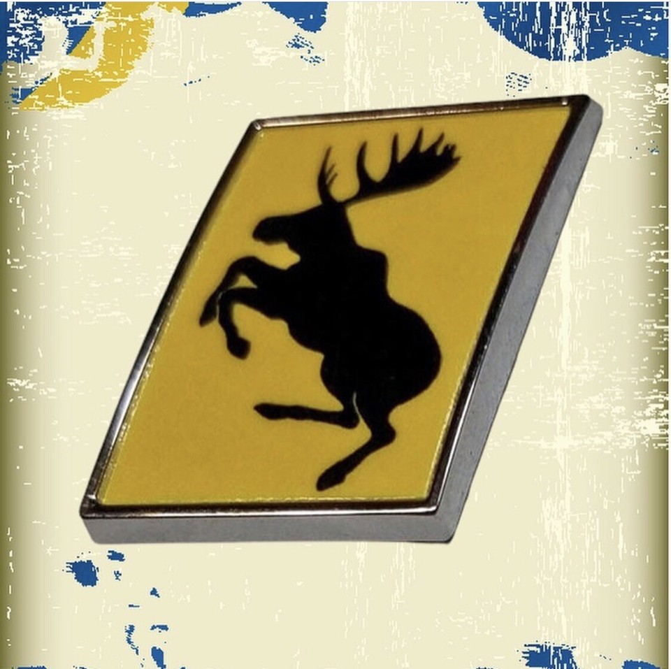 GENUINE Traditional Prancing Moose VOLVO 1” Hard Chrome Badge Slash ...