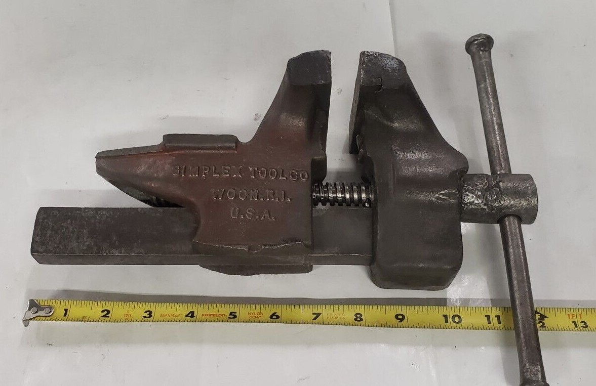 Vintage Simplex Tool Co. Utility Vise No. 3 /1/2" ~ Woon. RI USA | eBay