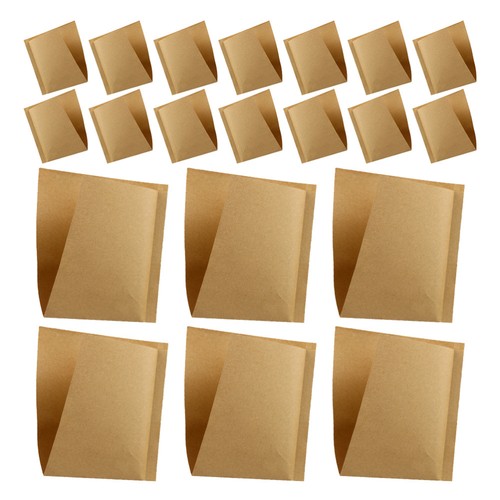100pcs Food Kraft Paper Disposable Triangle Shape Oil-proof for ...