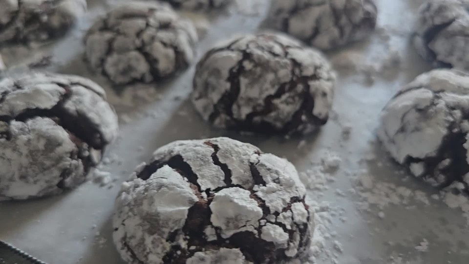 1 dozen Chocolate Crinkle Cookies Freshly Baked Homemade holiday gifts ...