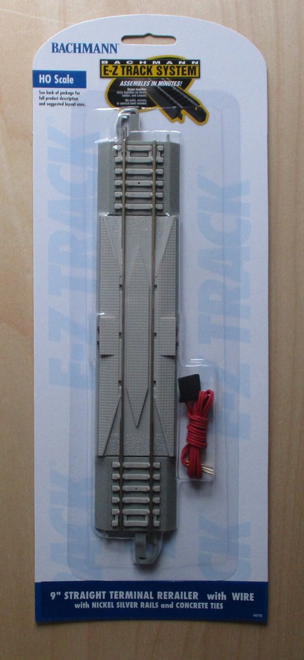 Bachmann 44710 HO 9" Straight Terminal Rerailer w/Wire Nickel Silver ...