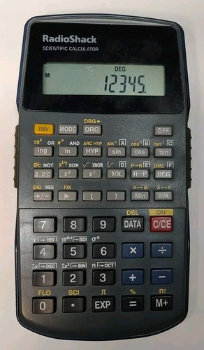 Radio Shack Scientific Calculator 65-1081 Solar Charge 67 Functions ...
