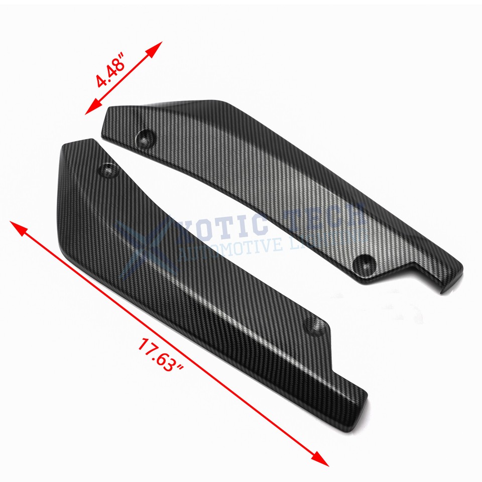 For Scion tC xB FR-S Rear Bumper Splitter Diffuser Canard Carbon Fiber ...