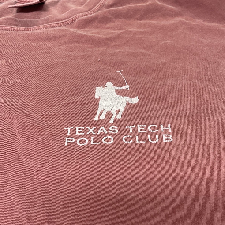 Texas Tech Polo Club Shirt Adult Large Polo Proud Tech T-Shirt Comfort ...