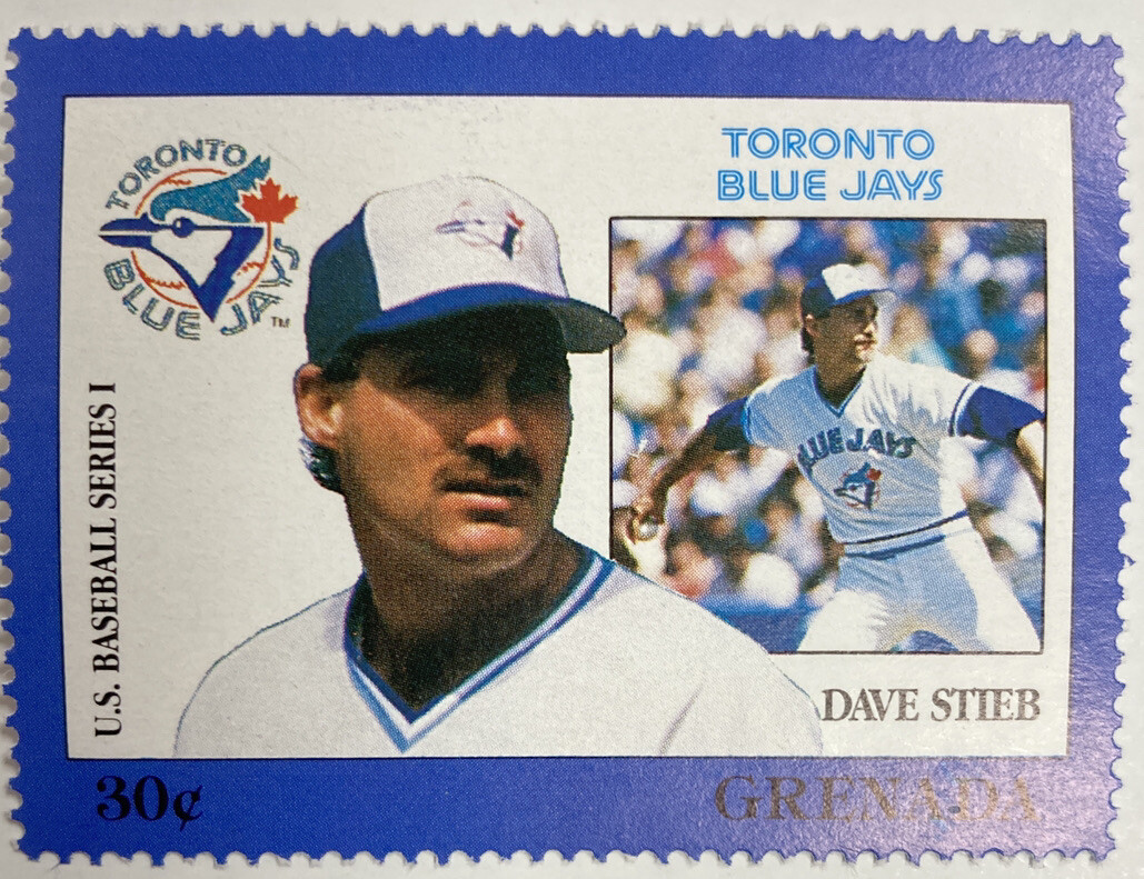 Dave Steib Toronto Blue Jays 1988 MLB Grenada Stamp | eBay