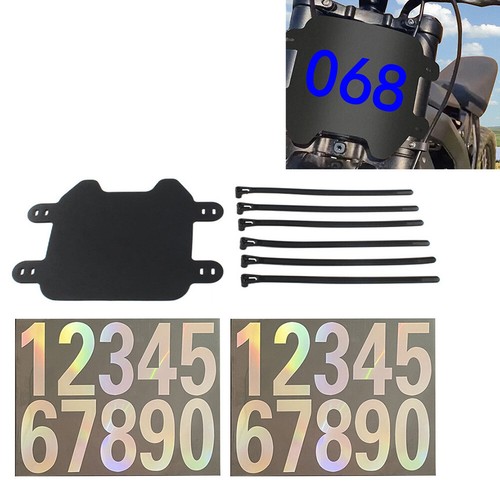 Front Number Plate W/ Colorful Sticker Fit Surron Light Bee Electric ...